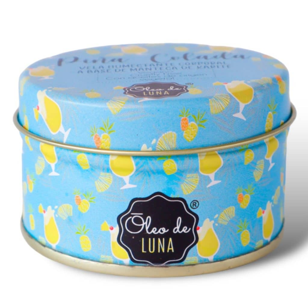 Vela Humectante corporal Piña Colada más fósforos – Oleo de Luna